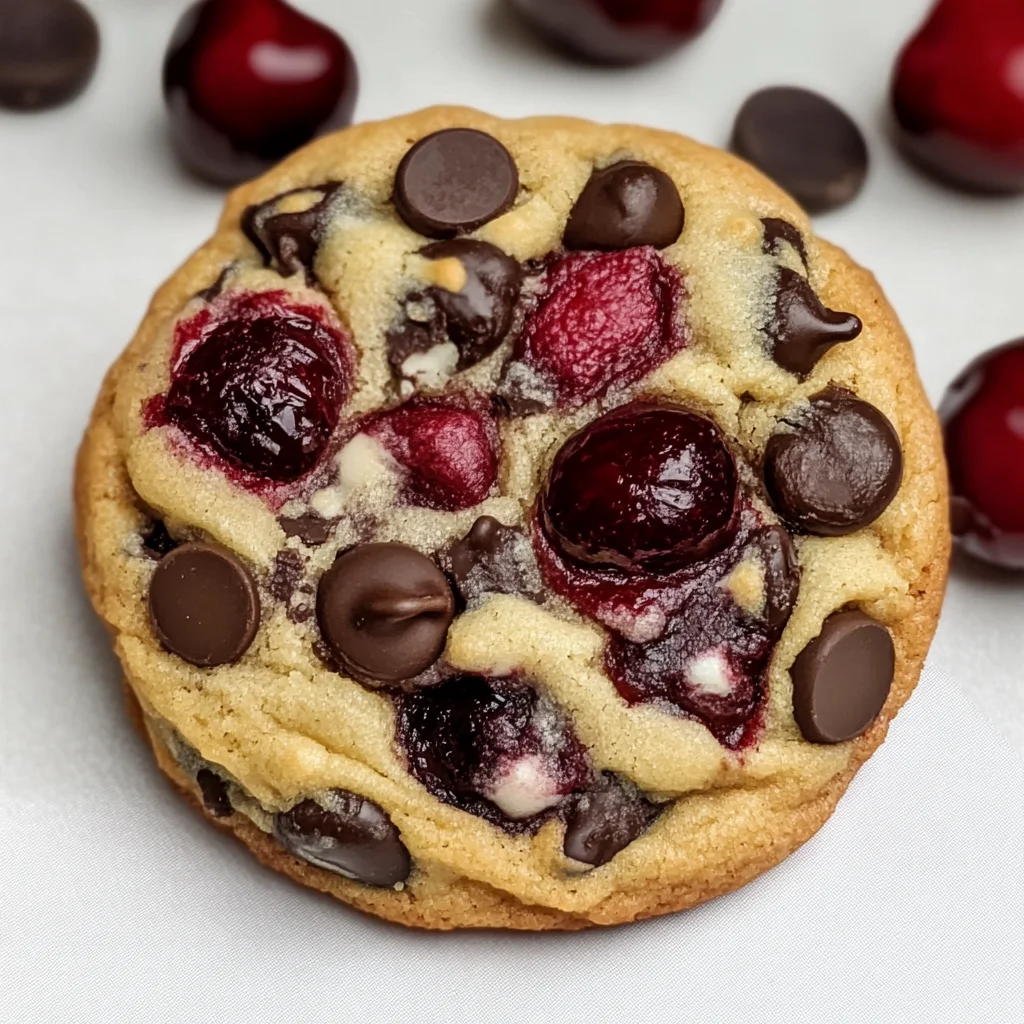 Cherry Chocolate Chip Cookies with Mocha Chips - Ko Recipe