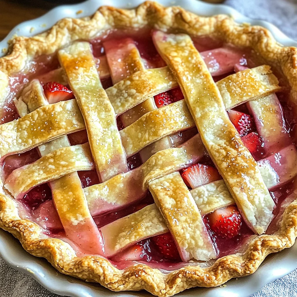 Strawberry Rhubarb Pie - Ko Recipe